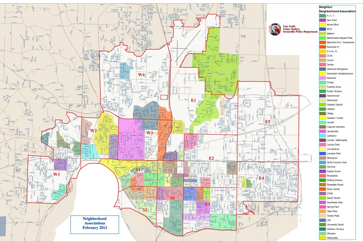 Neighborhood Associations Evansville Police Department